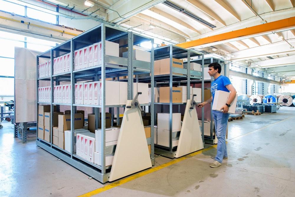 Mobile Shelving Systems - Dexion Compact Mobile Racking